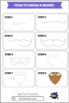 How to Draw a Beard in Easy Steps!