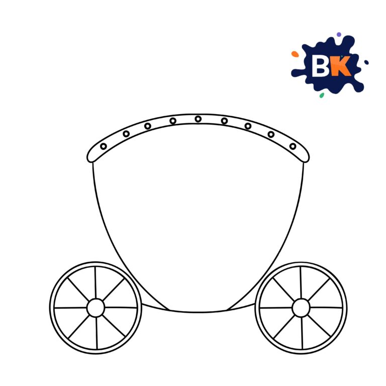 How to Draw a Carriage in Simple and Easy Steps!