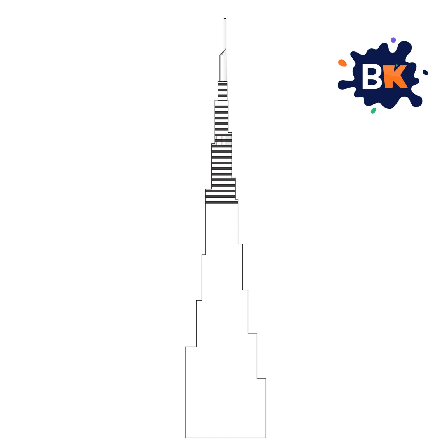 How to Draw a Burj Khalifa From Dubai to Your Drawing Board!