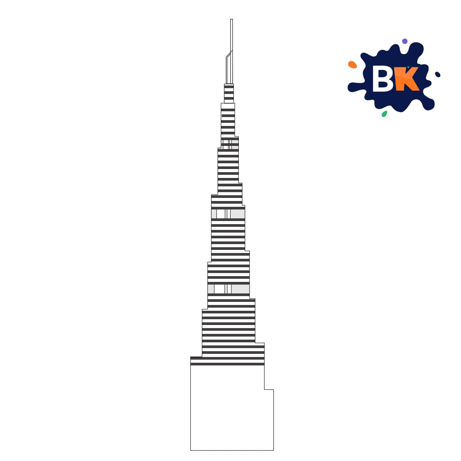 How to Draw a Burj Khalifa From Dubai to Your Drawing Board!