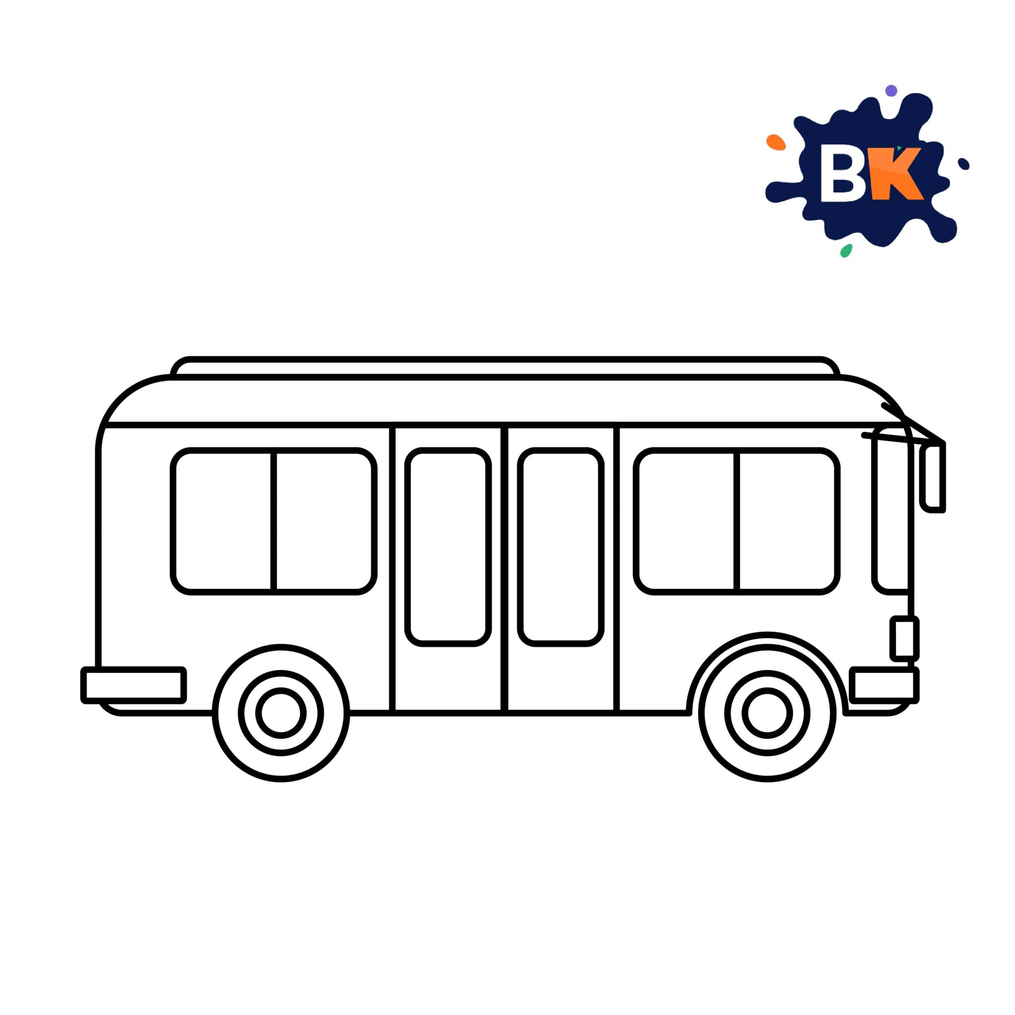 How to Draw a Bus In Few Easy Steps!