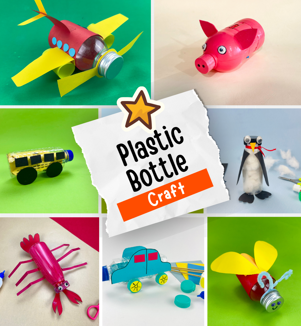 12 Plastic Bottle Crafts for Kids Who Love to Imagine & Build